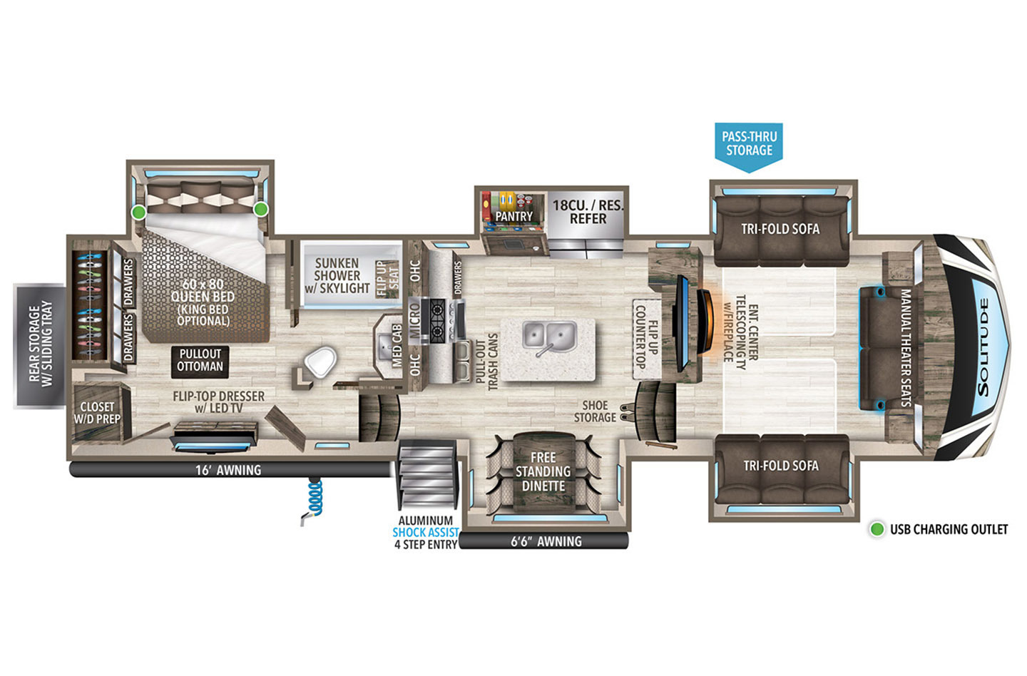 For Sale: Used 2022 Grand Design Solitude 346FLS 5th Wheels | Voyager ...
